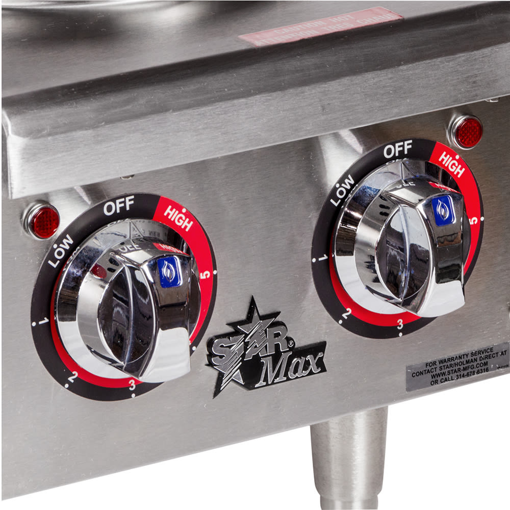 Star 502FF 12" Electric Hotplate w/ (2) Burners & Infinite Heat, 208 ...