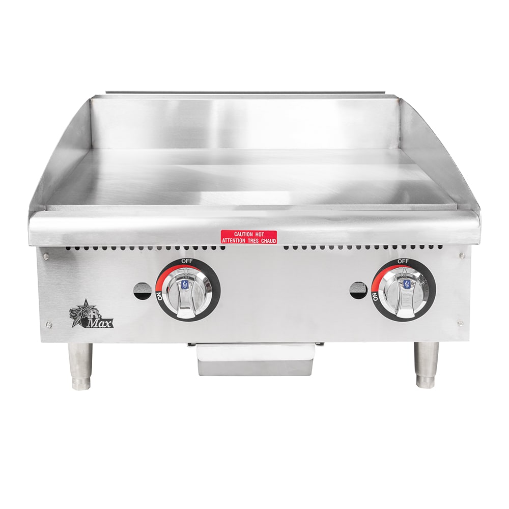 Star 624MF 24" Gas Griddle w/ Manual Controls - 1" Steel Plate, Convertible