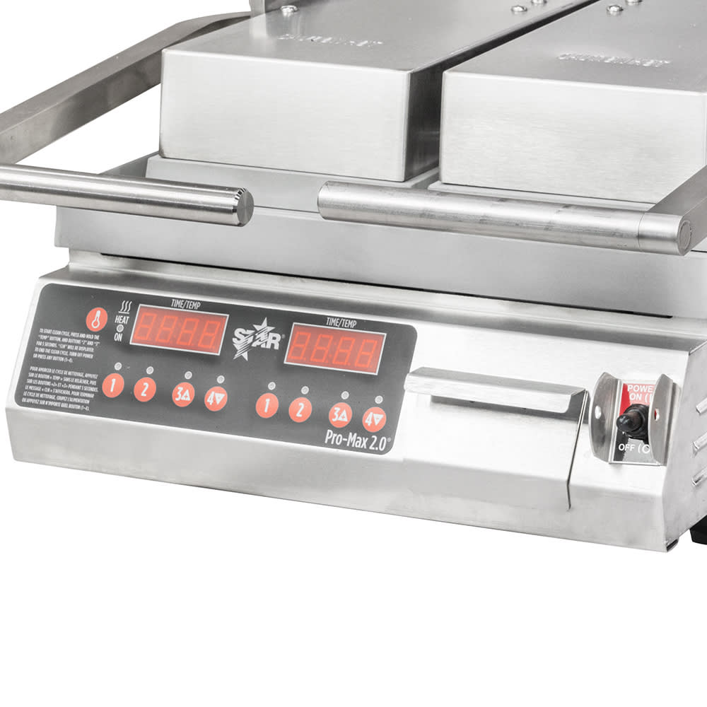 Star PST14D Double Commercial Panini Press w/ Aluminum Smooth Plates, 120v