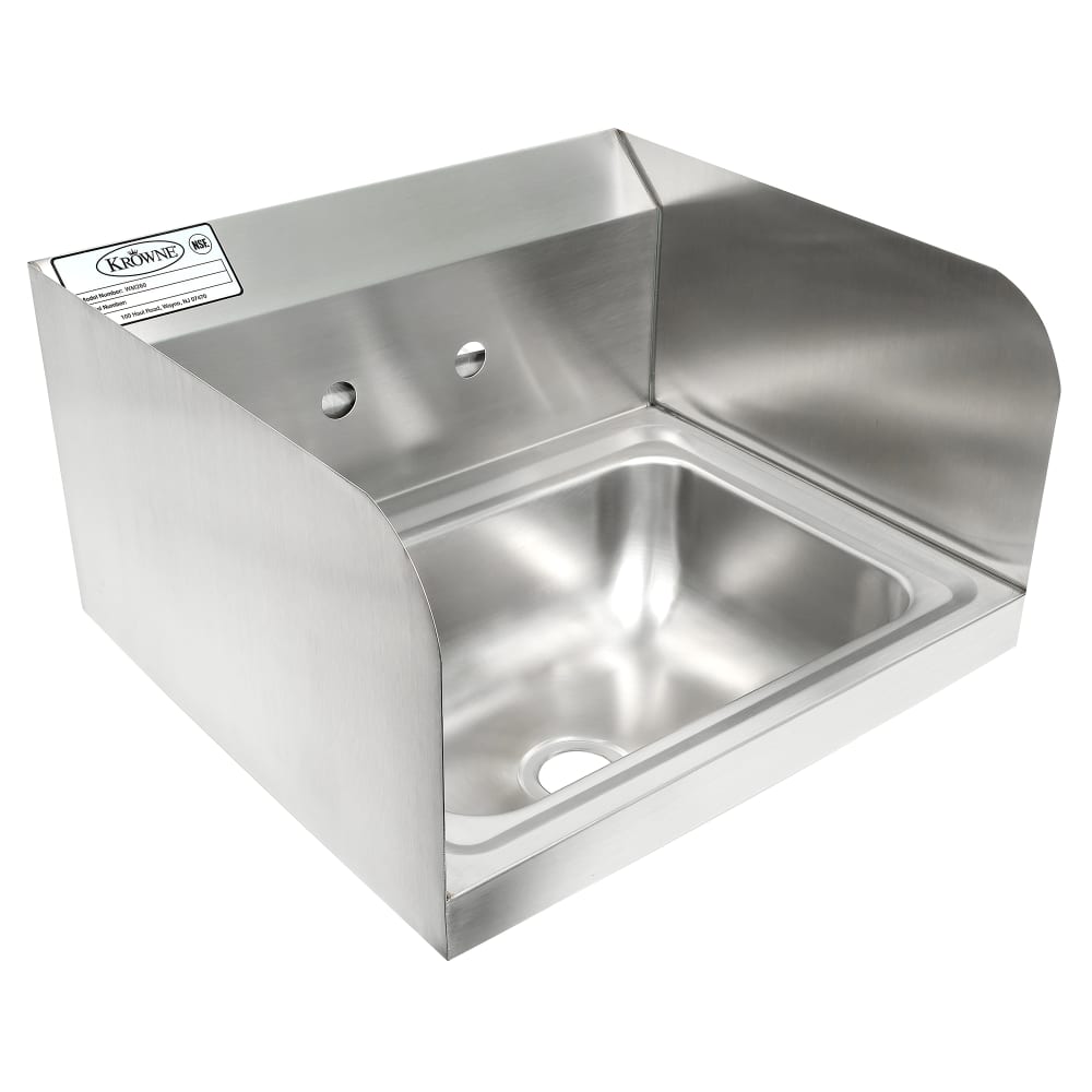 Splash HS-GF-SS-14-10-5 Wall Mount Commercial Hand Sink w/ 13 3/4"L x 9 ...