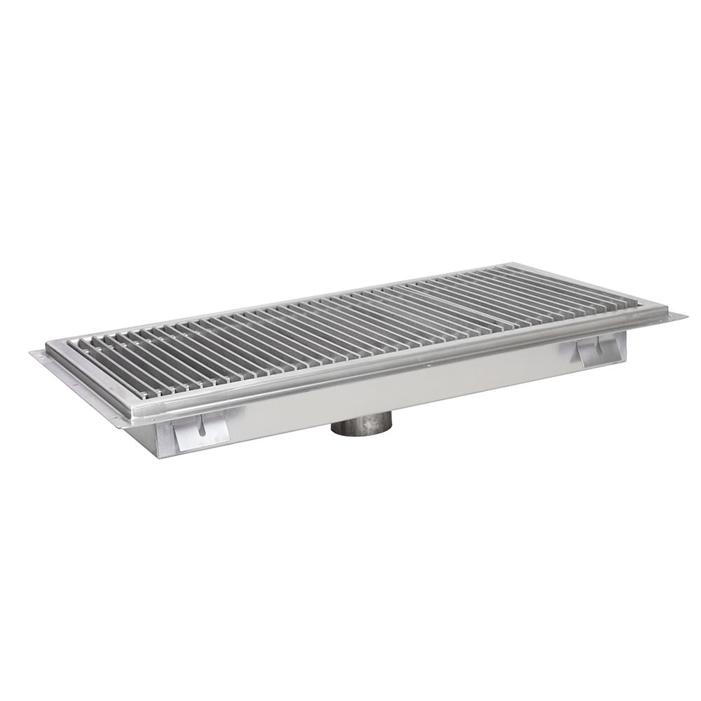 Splash TR1848 Floor Trough w/ Subway Style Grating - 48"W x 18"D ...