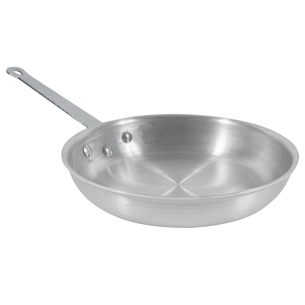 Winco AFP-10A 10" Aluminum Frying Pan w/ Solid Metal Handle