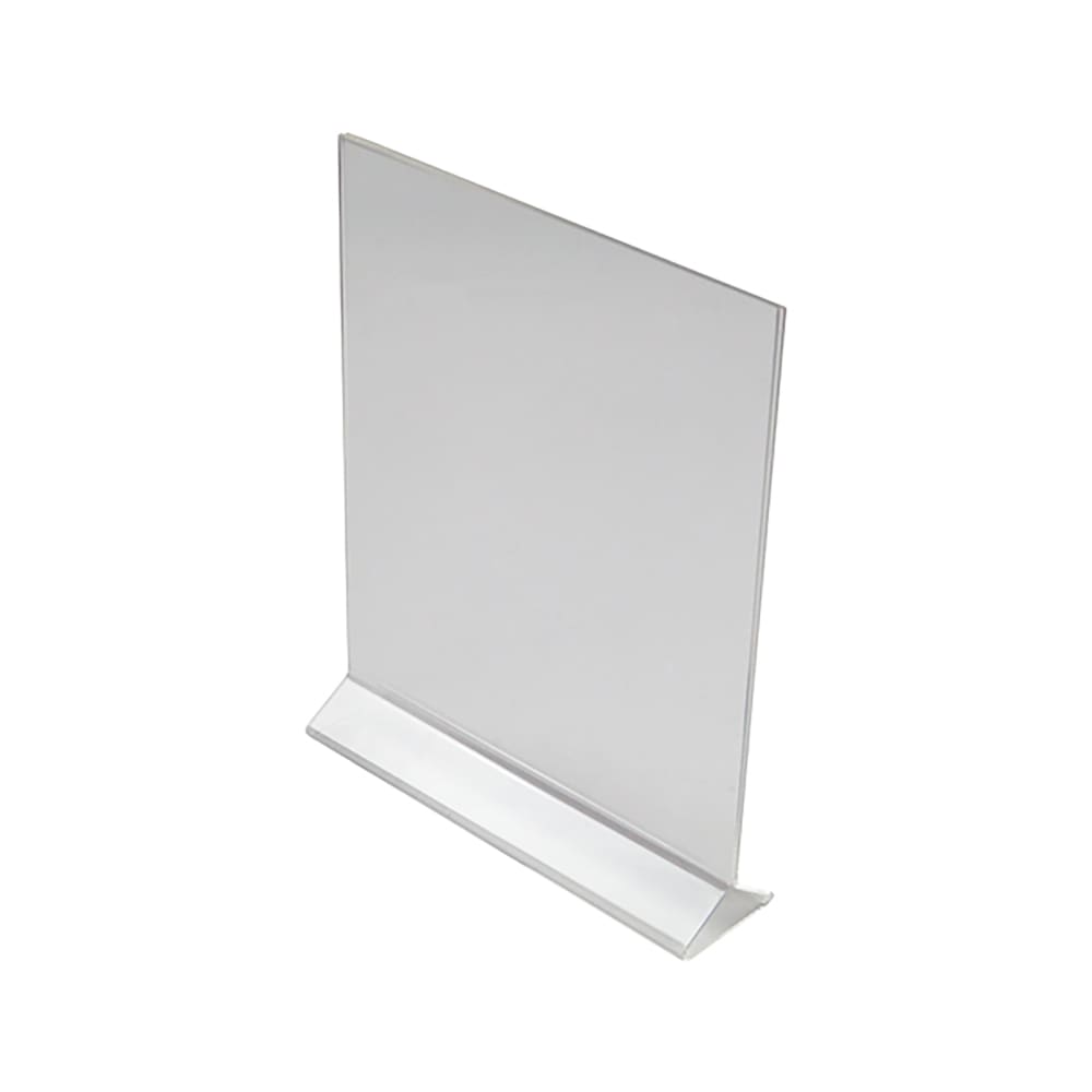 Winco ATCH-811 Tabletop Menu Card Holder - 8" x 11", Acrylic