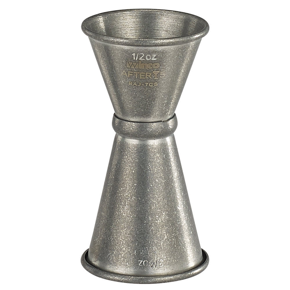 Winco BAJ-7CS Double Jigger - 1/2 & 3/4 oz, Stainless Steel, Crafted ...