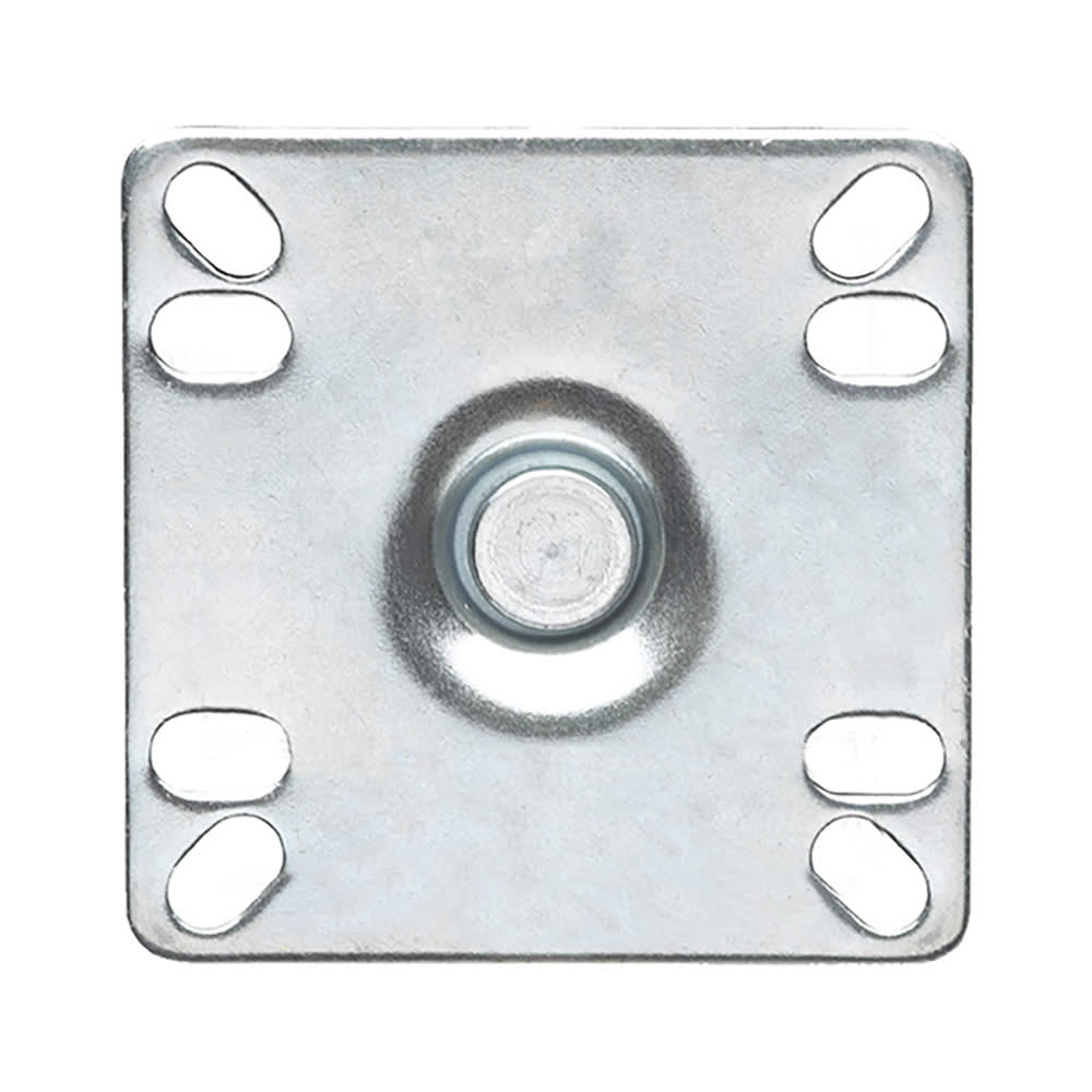 Winco CT-44 2 Piece Universal Plate Caster Set w/ 5" Wheel, 4" x 4"