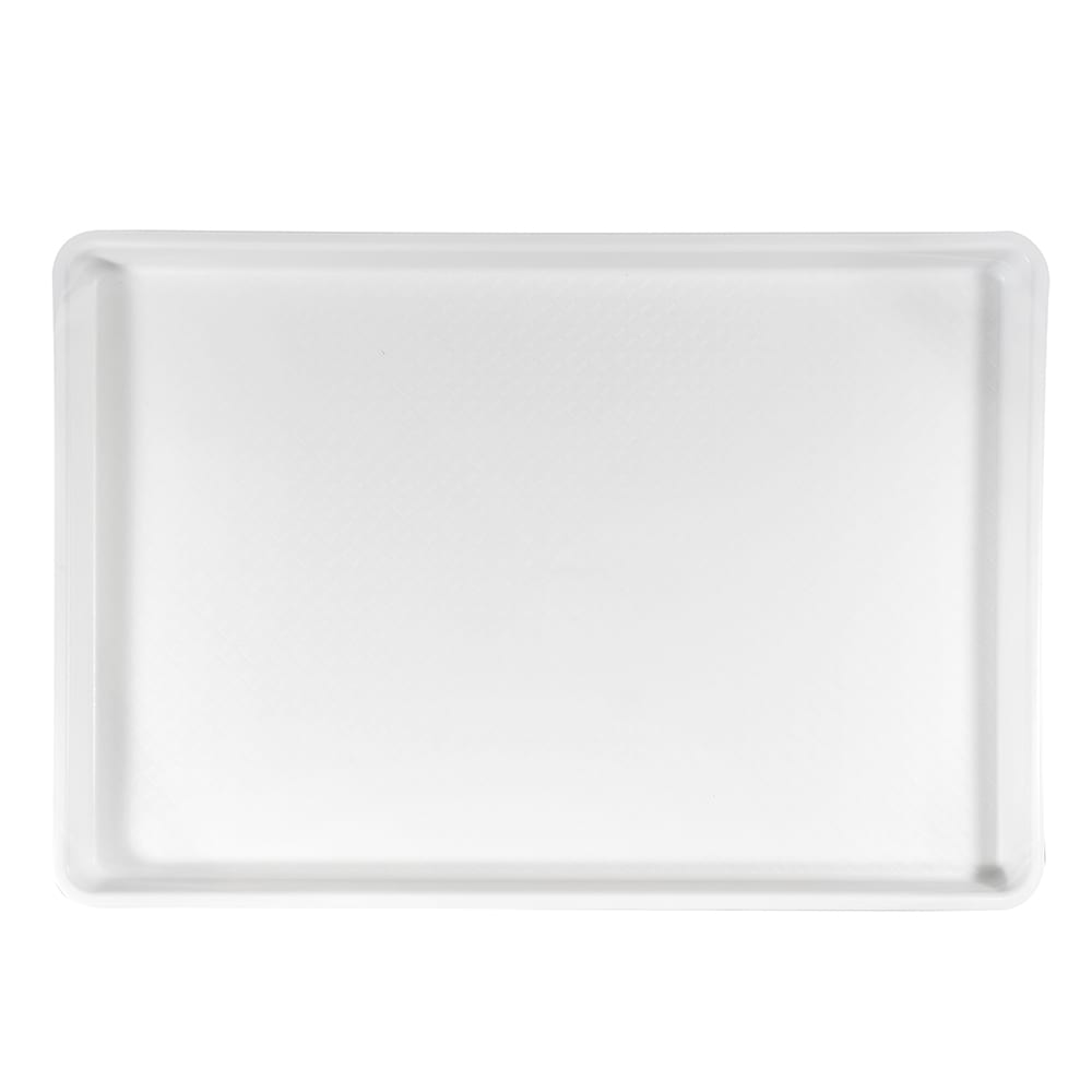 Winco FFT-1826 Plastic Fast Food Tray - 26"L x 18"W, White