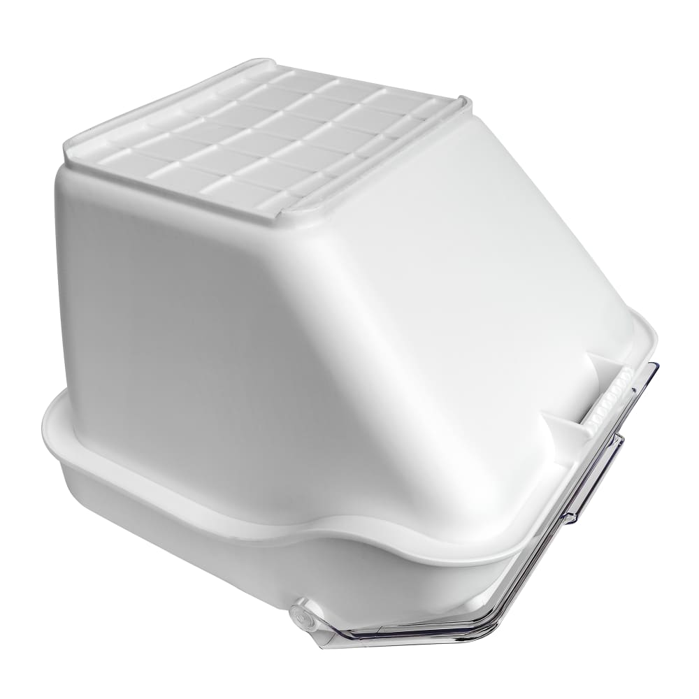 Winco IB-10S Shelf Ingredient Bin - 10 Gallon Capacity, Clear Lid/White ...