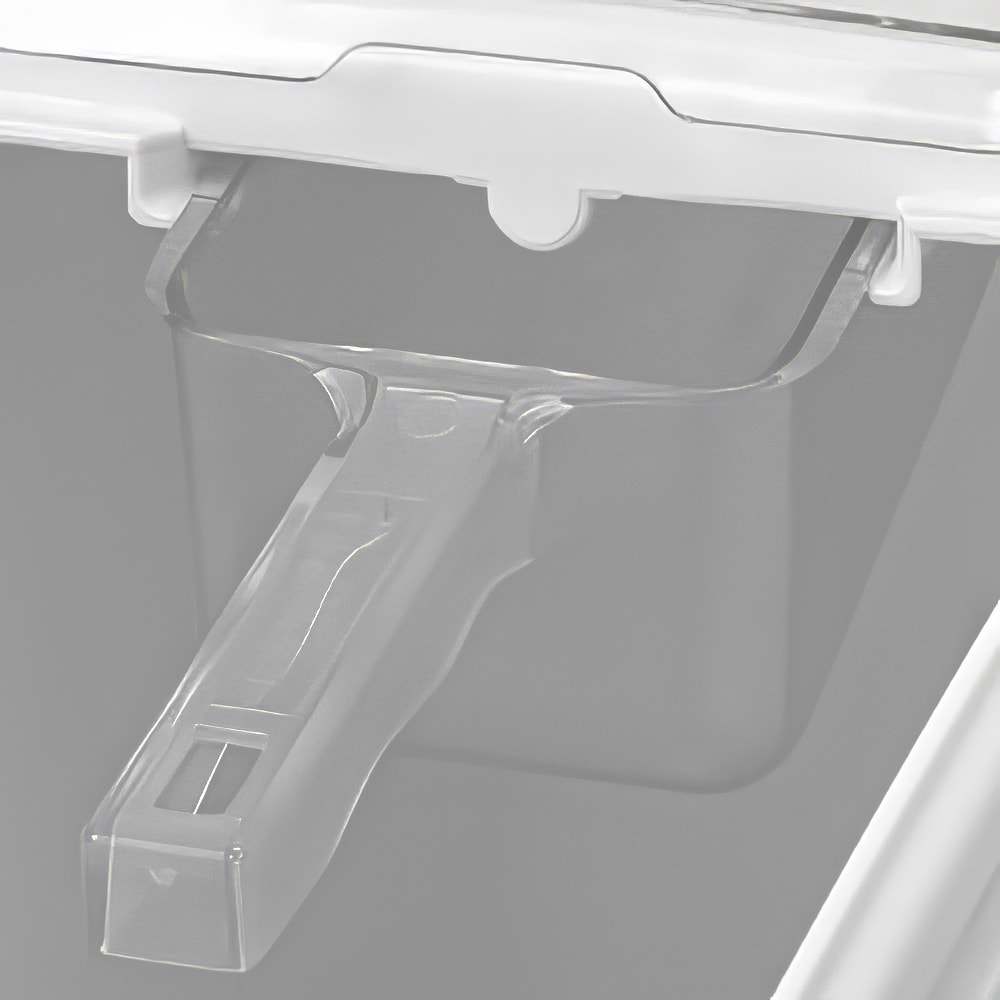 Winco IB-21 Ingredient Bin - 21 Gallon Capacity, Clear Lid/White Base