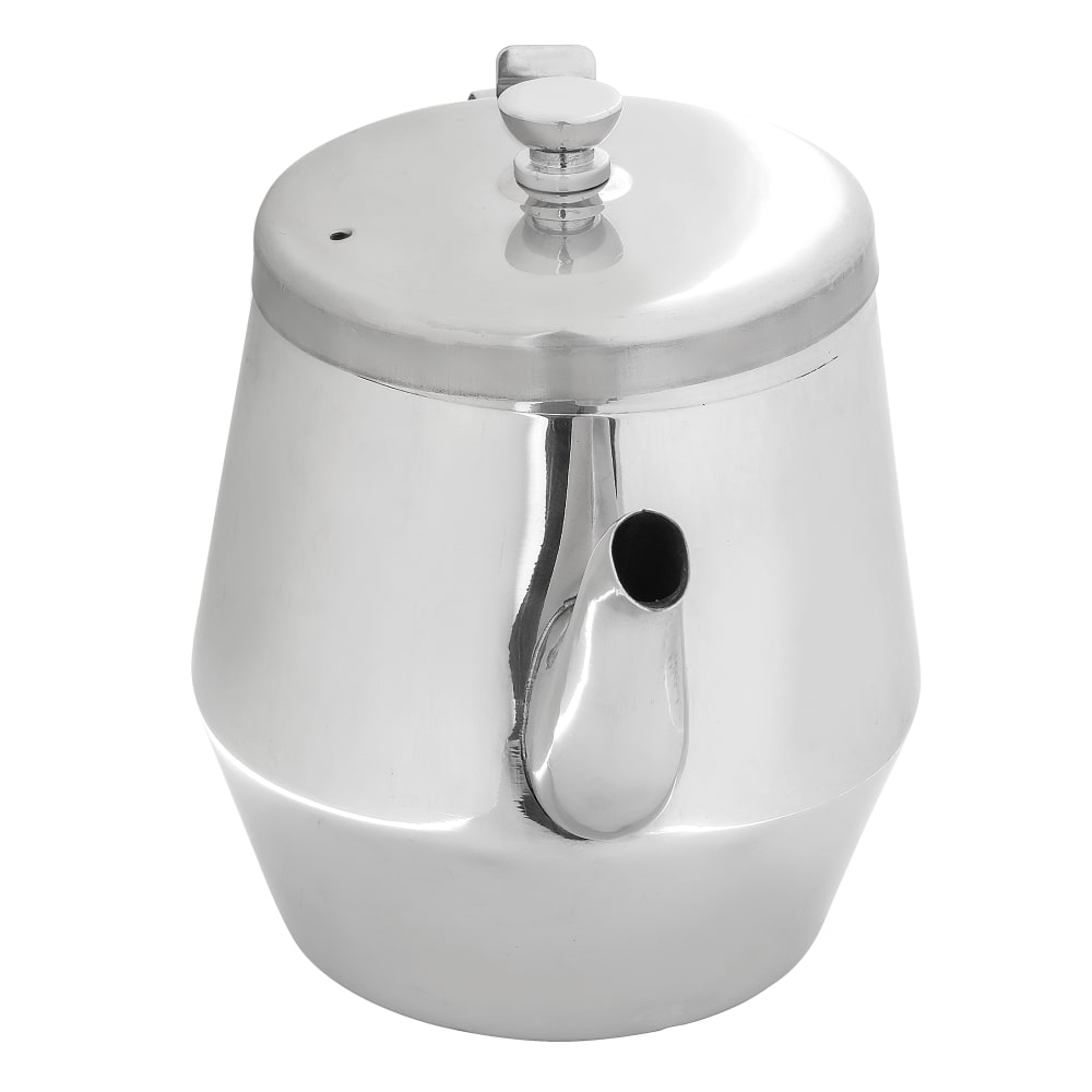 Winco JB2932 32 oz Teapot w/ Gooseneck - Stainless Steel, Mirror Finish