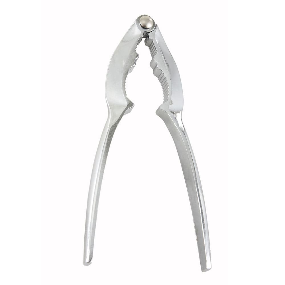 Winco LC-03 6" Double Jaw Lobster Nut Cracker, Chrome Plated