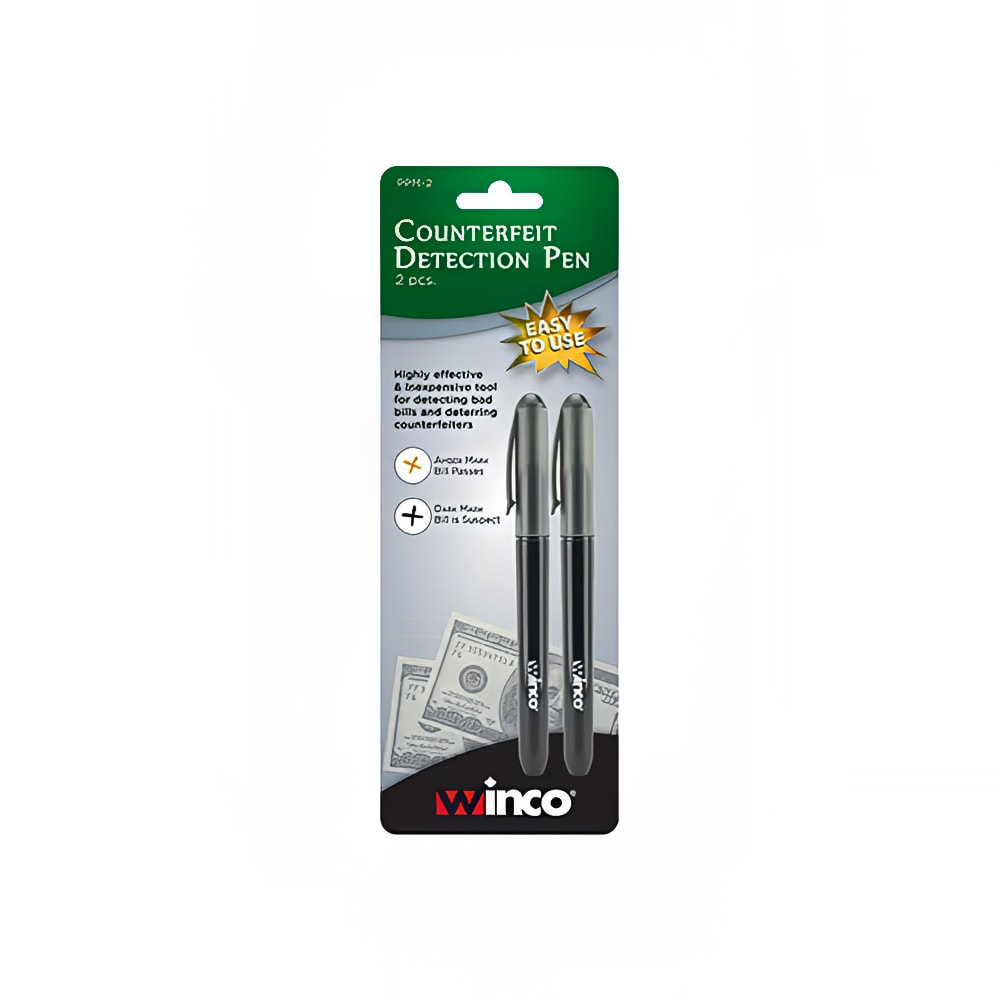 Winco PPM-2 Counterfeit Detection Pen, Black