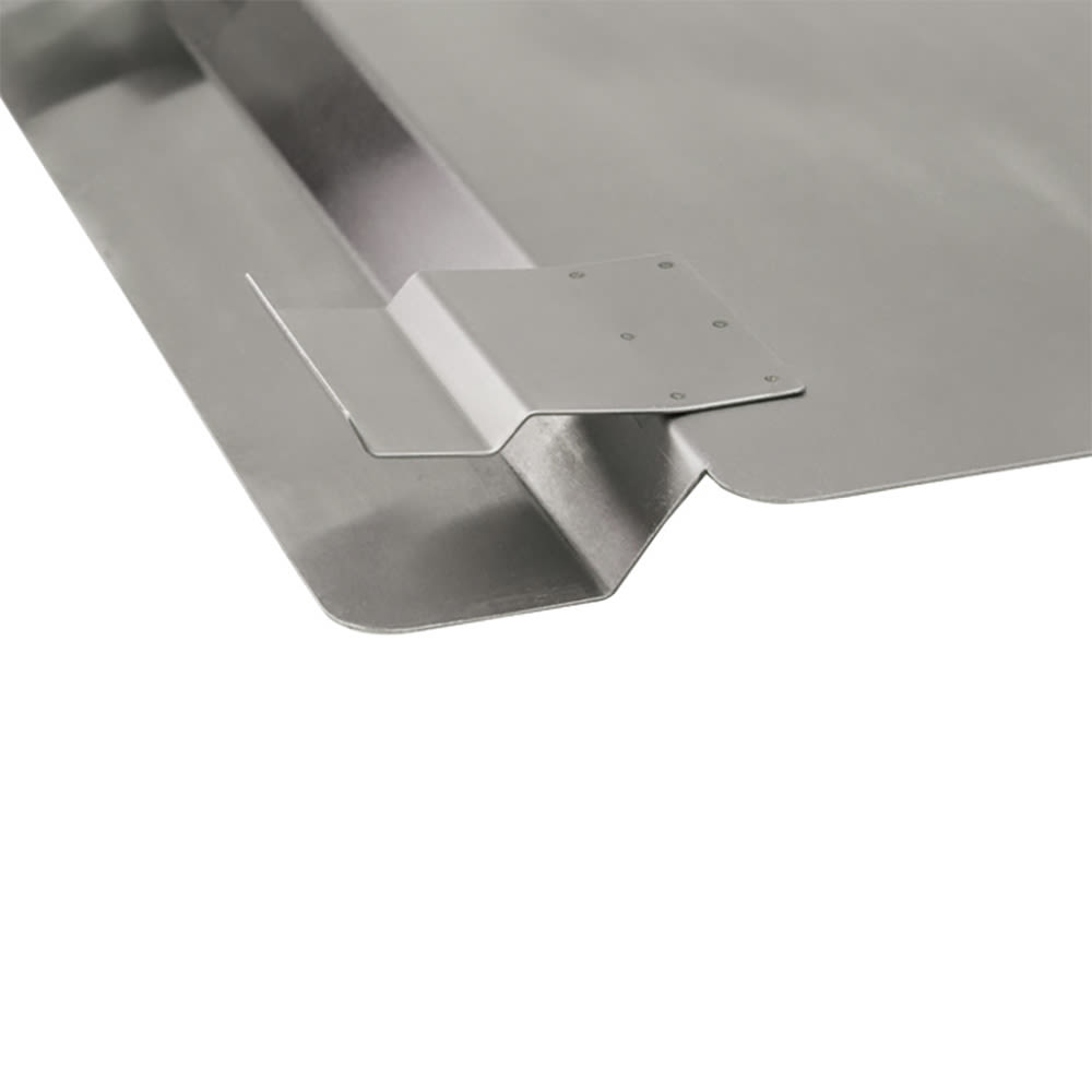 Winco SFSG-2018 18" Removable Splash Guard for 1" Wide Fryers, Stainless