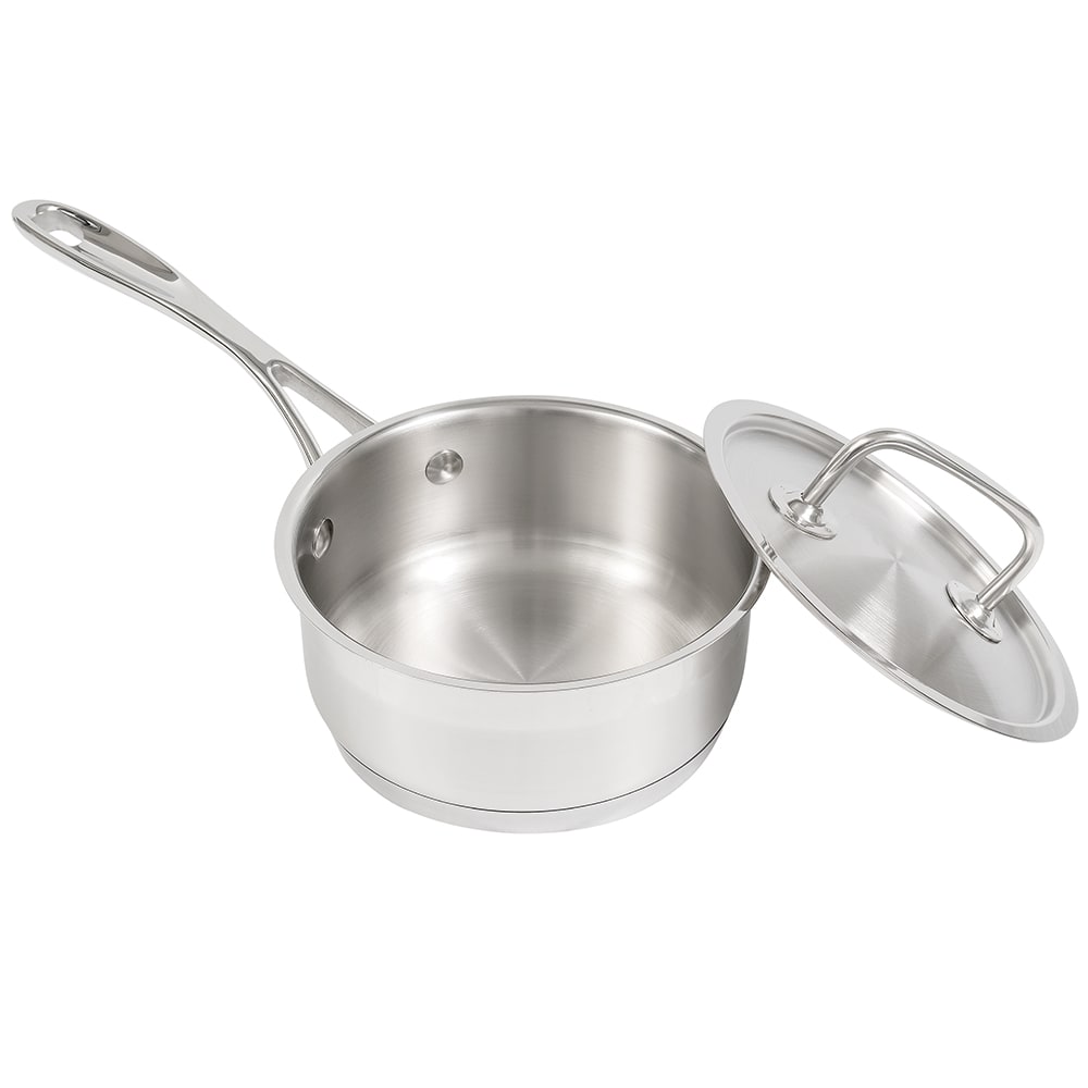 Winco SPC-7H 7 Piece Cookware Set: 1 & 2 qt Sauce Pans, 4 1/2 qt Dutch ...