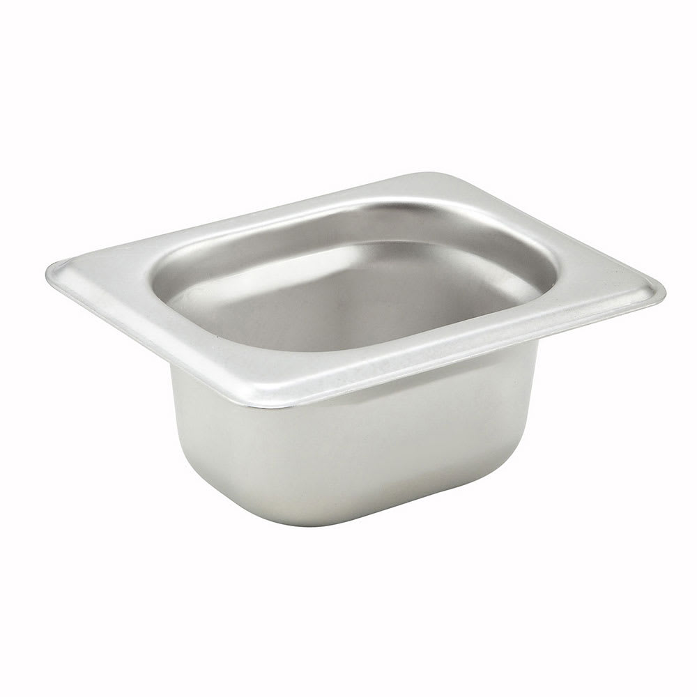 Winco SPJH-1802 Eighteenth Size Steam Table Food Pan, Anti-Jamming, 2 ...