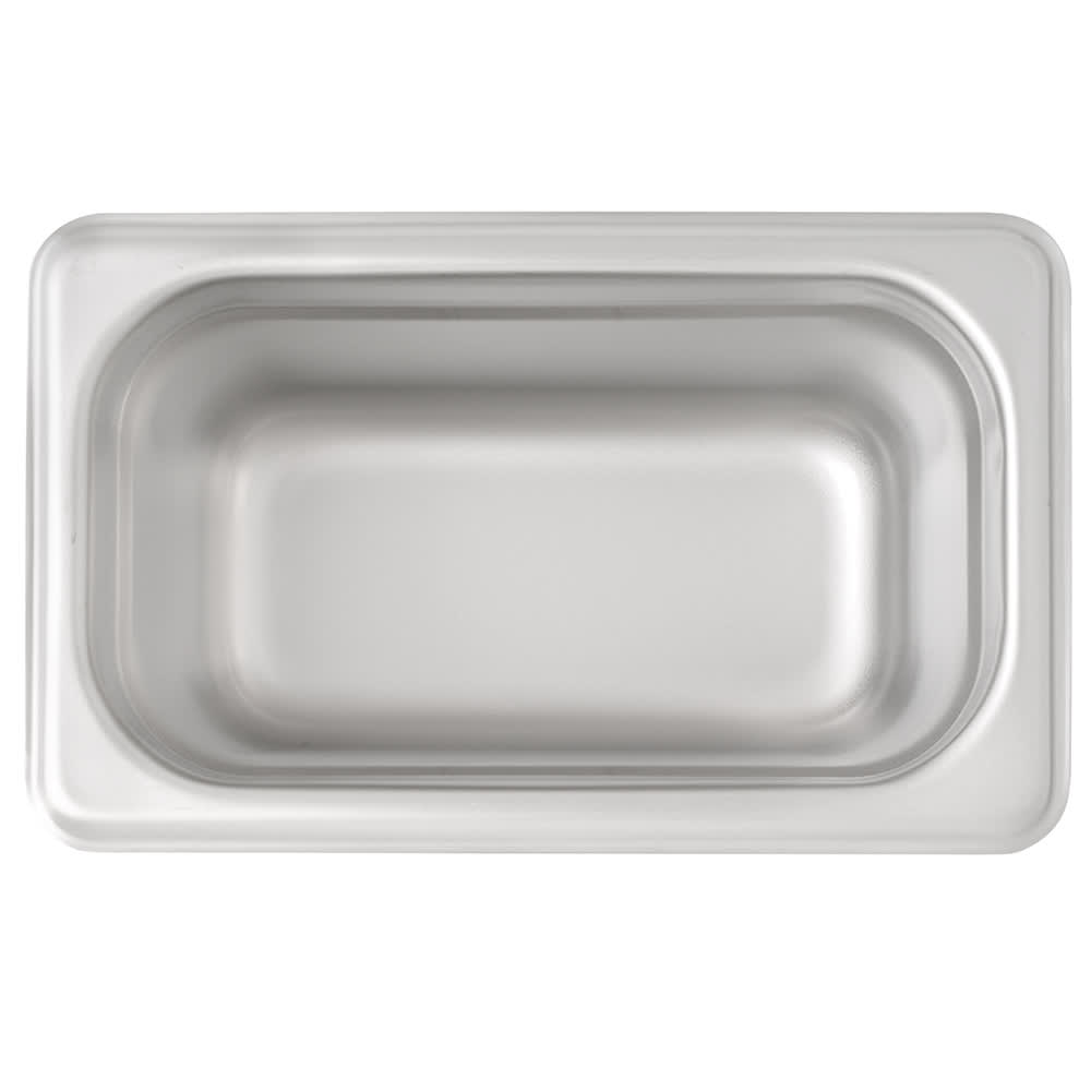 Winco SPJL-904 Ninth Size Steam Pan, Stainless