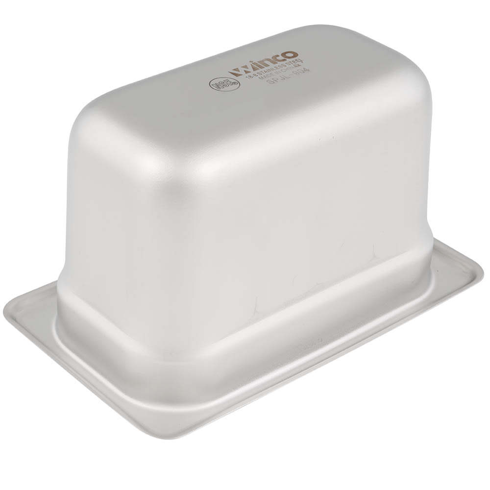 Winco SPJL-904 Ninth Size Steam Pan, Stainless