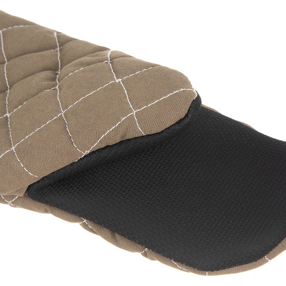 San Jamar 810PM17 17" Puppet Oven Mitt - Neoprene, Tan