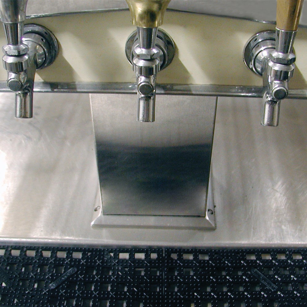 San Jamar VM5180BK Rectangular Interlocking Bar Mat - 12" x 3 1/2 ...