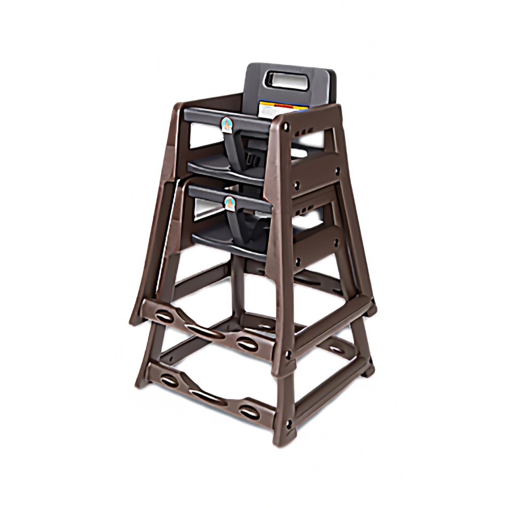 Koala Kare KB950-09 29 3/8" Stackable Plastic High Chair w/ Waist Strap ...