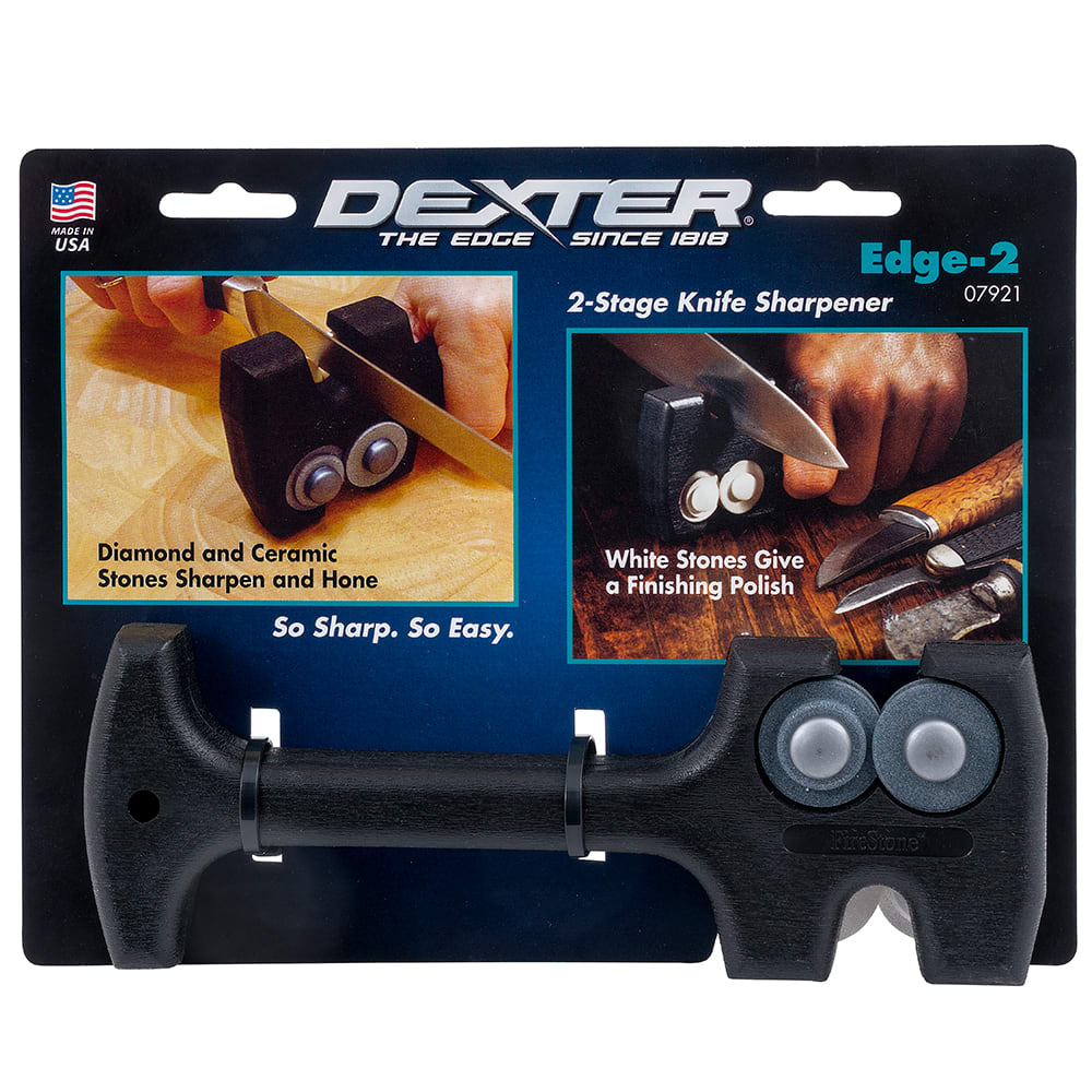 Dexter Russell EDGE-2 Hand-held Sharpener, Diamond & Ceramic Stones