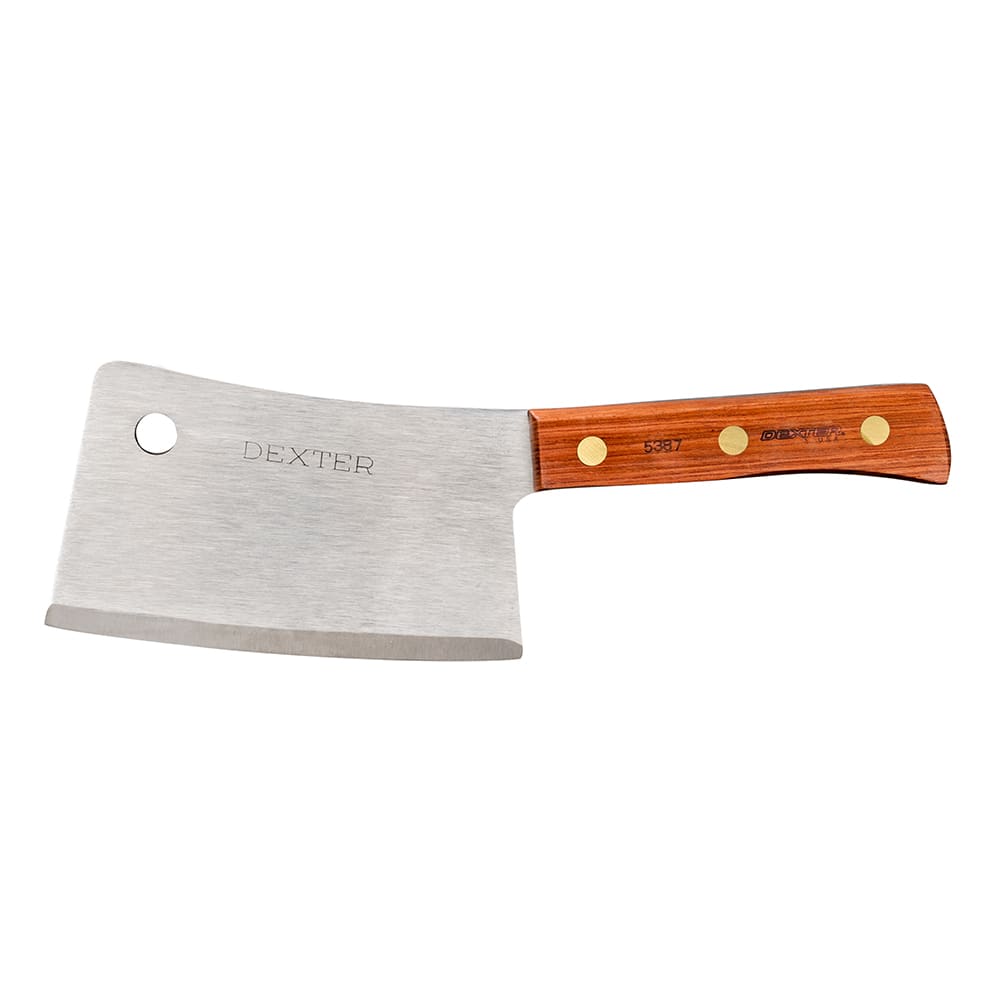 Dexter Russell 5387 7" Cleaver w/ Rosewood Handle, High Carbon Steel