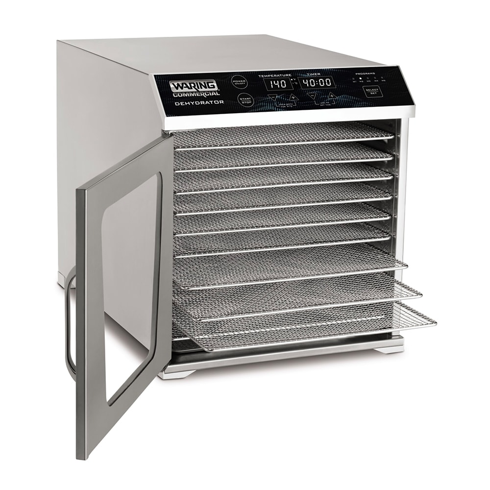 Waring WDH10 Single Zone Dehydrator w/ (10) Racks - Stainless, 120v