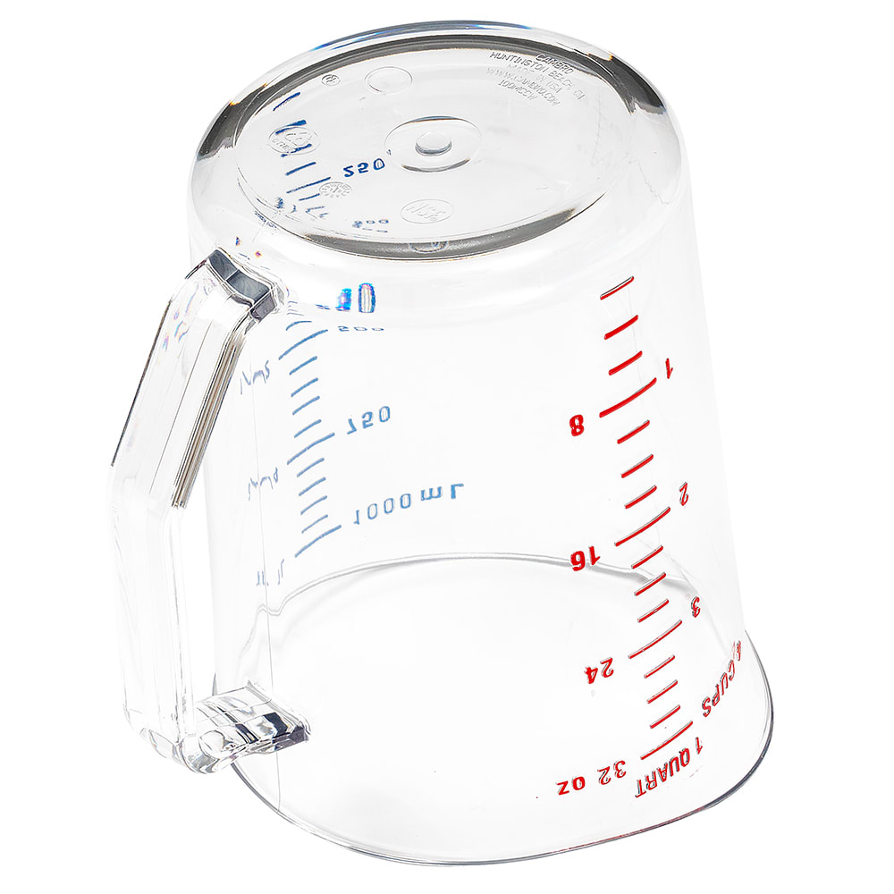 Cambro 100MCCW135 1 qt Camwear Measuring Cup - Clear