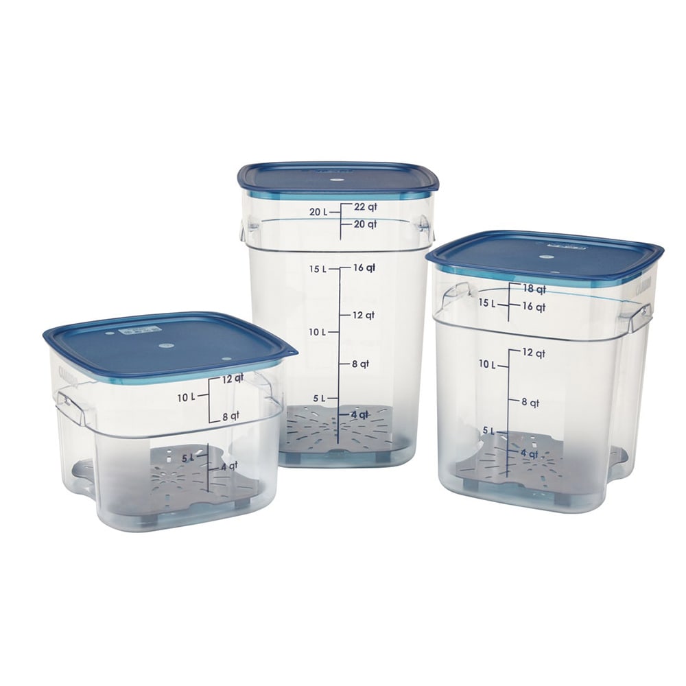 Cambro 22SFSPROCW135 22 qt CamSquare® FreshPro Food Container ...