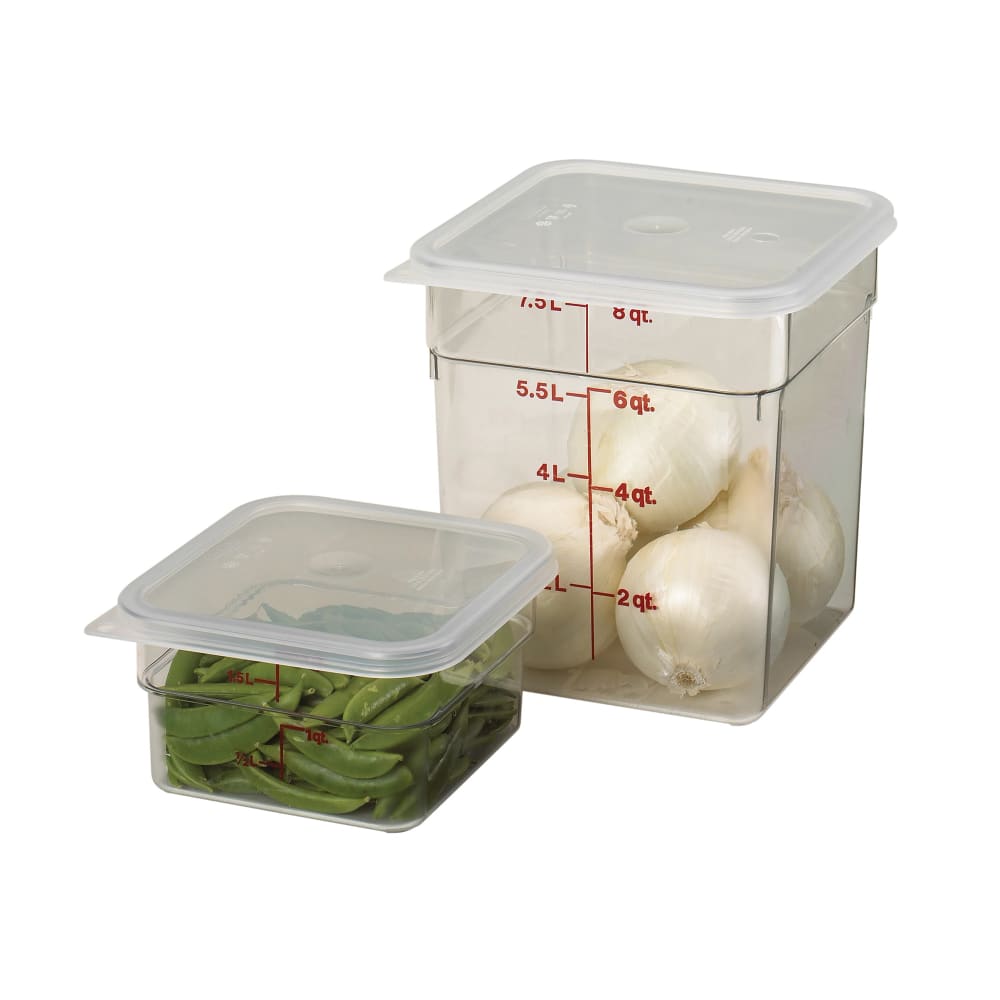 Cambro 2SFSCW135 2 qt CamSquare® Food Container - Clear