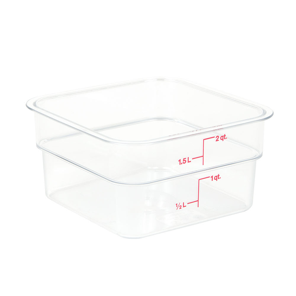 Cambro 2SFSCW135 2 qt CamSquare® Food Container - Clear