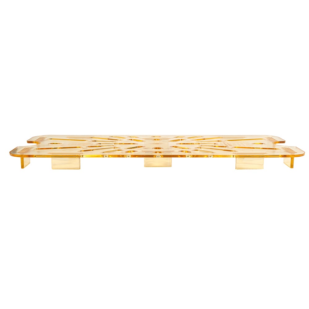 Cambro 30HPD150 H-Pan Drain Shelf - 1/3 Size, Amber