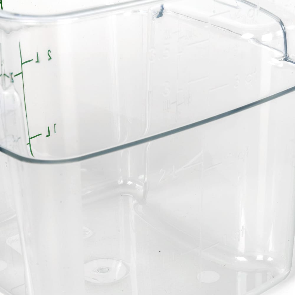Cambro 4SFSPROCW135 4 qt CamSquare® FreshPro Food Container ...