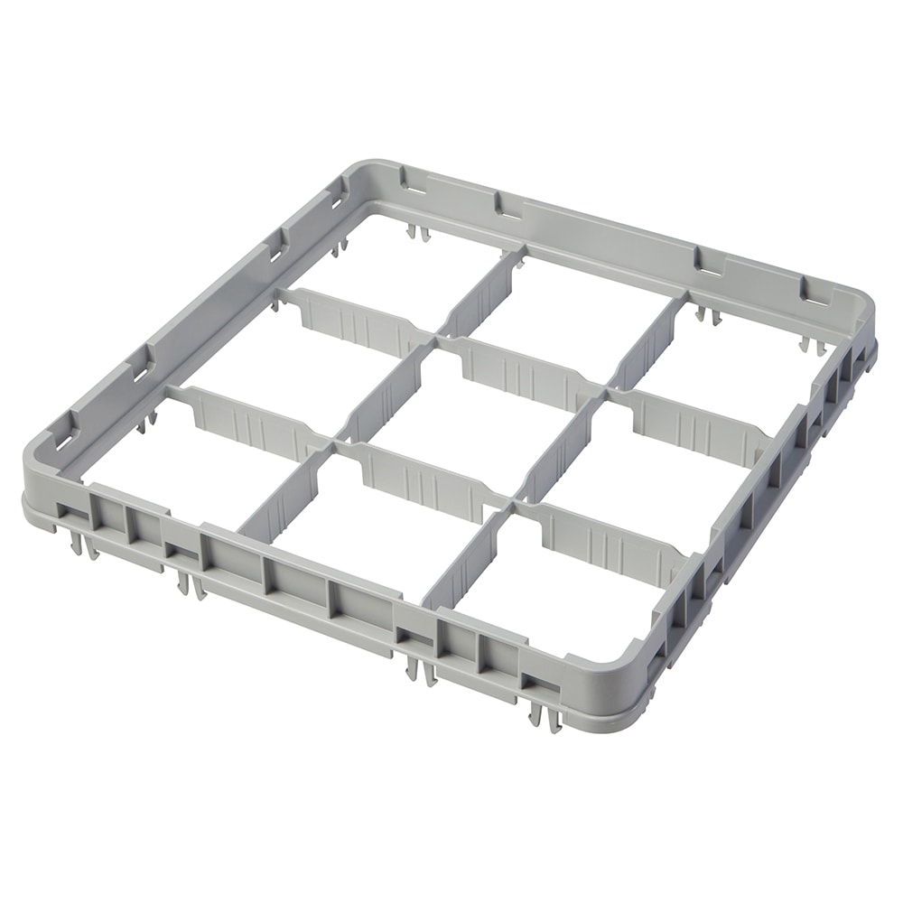 Cambro 9E2151 Full Size Glass Rack Extender w/ (9) Compartments - Half ...