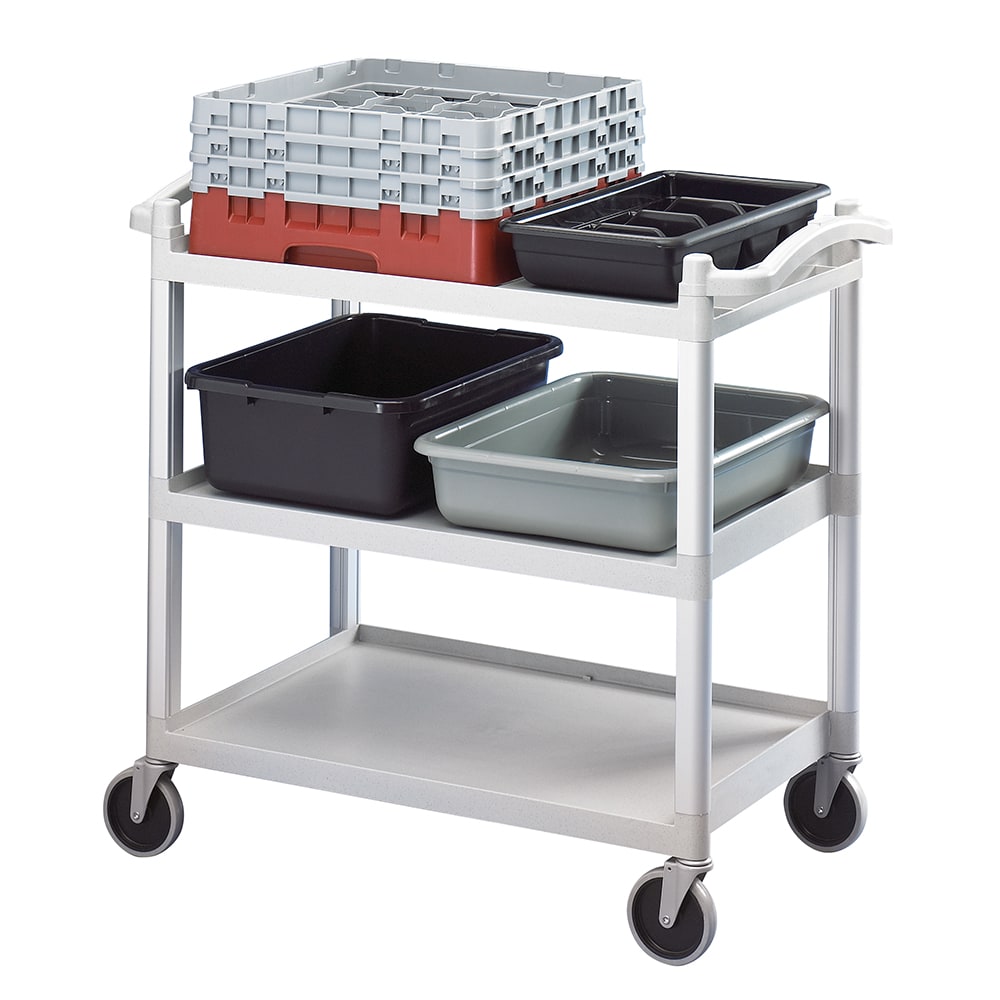 Cambro BC340KD480 3 Level Polymer Utility Cart w/ 400 lb Capacity ...