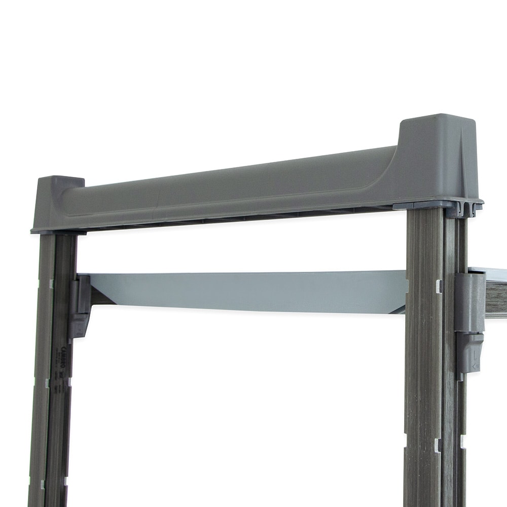 Cambro CBU184272V4580 Polymer Louvered Shelving Unit - 42"L x 18"W x 72"H