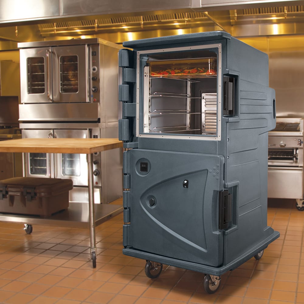 Cambro CMBHC1826TSF191 Camtherm Hot/Cold Cart - Thermometer, 6" Casters ...