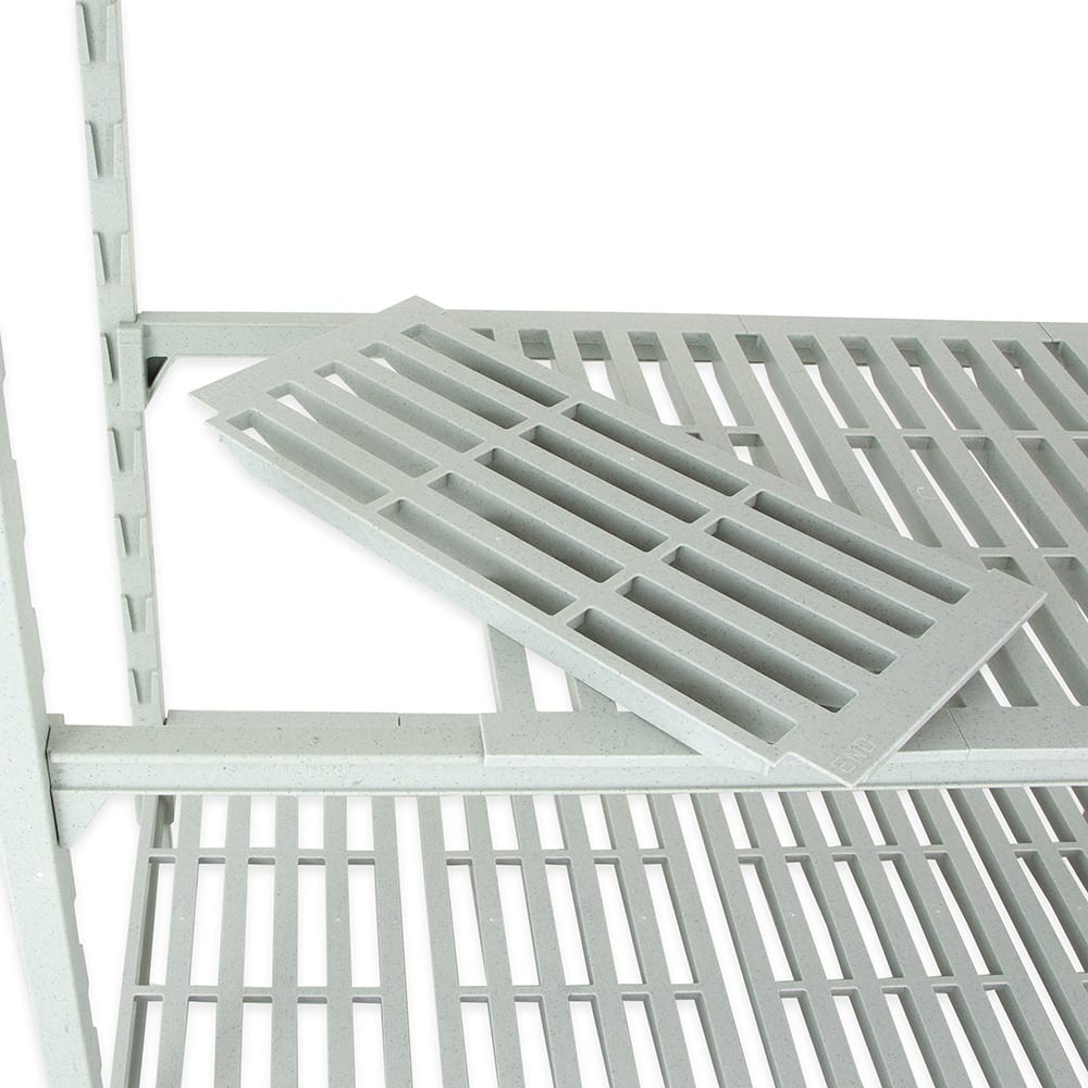 Cambro CPU216084V4PKG Polymer Louvered Shelving Unit - 60"L x 21"W x 84"H