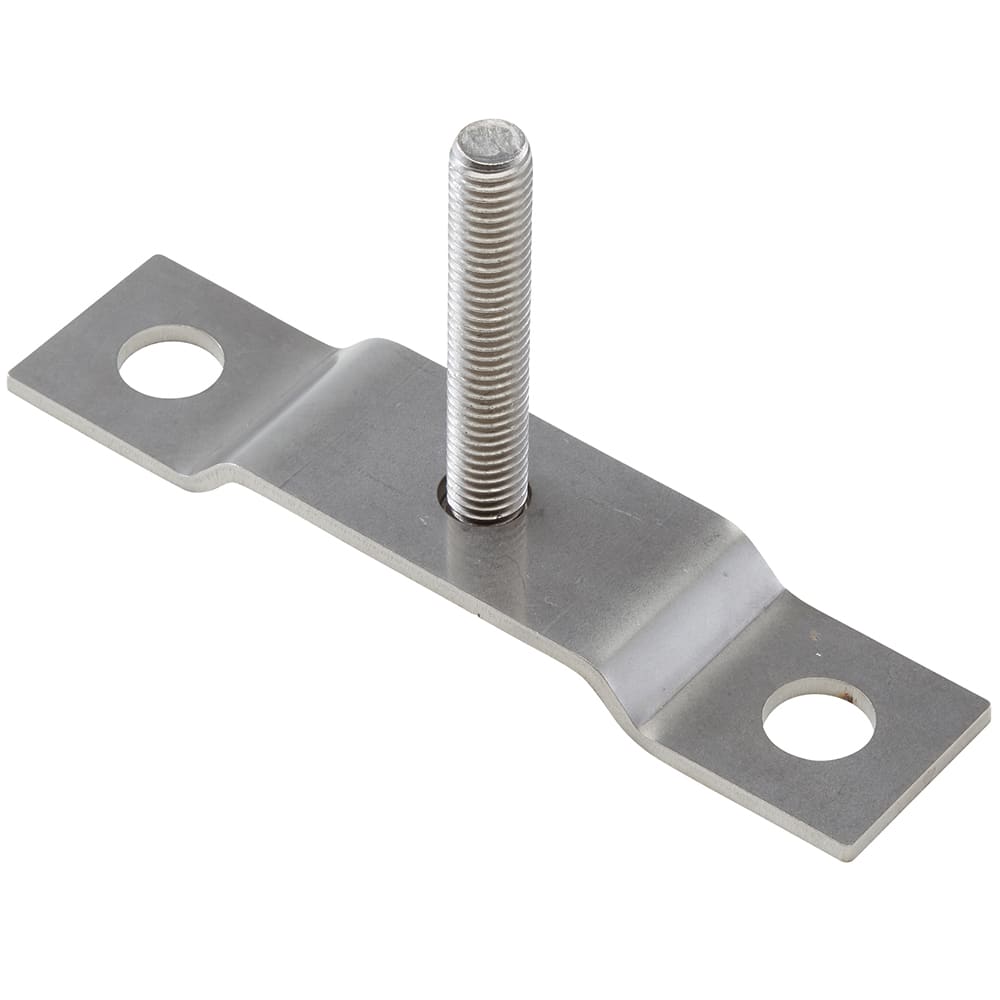 Cambro CSFF Camshelving® Seismic Foot - 6 1/2 x 1 1/2 x 3 1/2" Silver