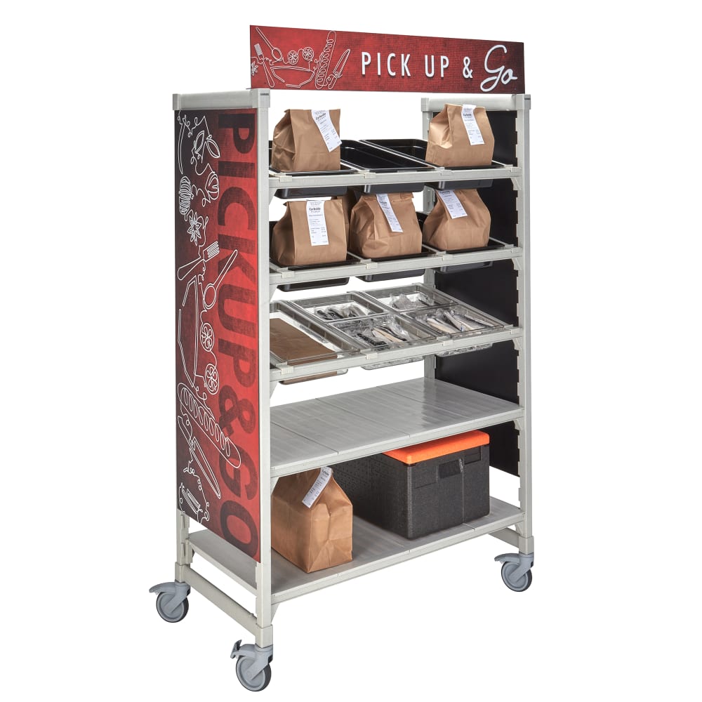 Cambro CSFLEXMERCH2000 Flex Station Merchandiser Sign Kit - "Pick Up ...