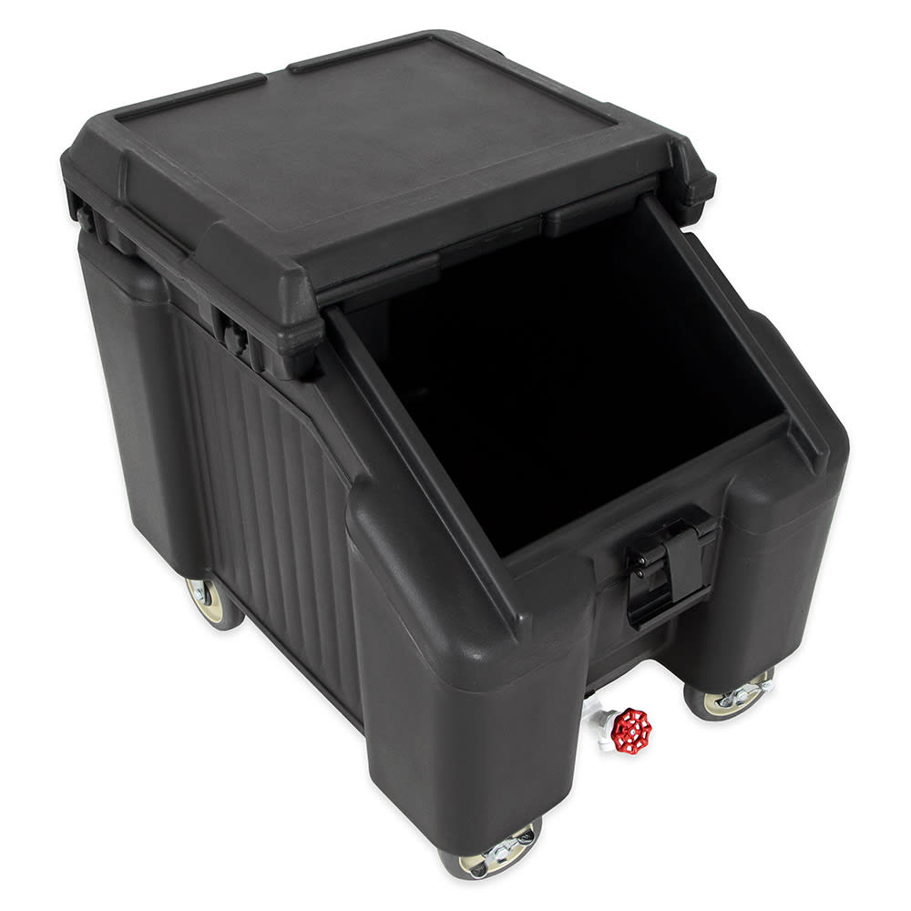 Cambro ICS100L110 100 lb Insulated Mobile Ice Caddy - Plastic, Black