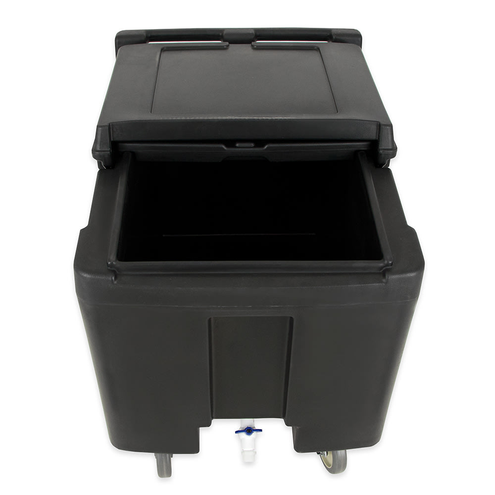 Cambro ICS125L110 125 lb Insulated Mobile Ice Caddy - Plastic, Black
