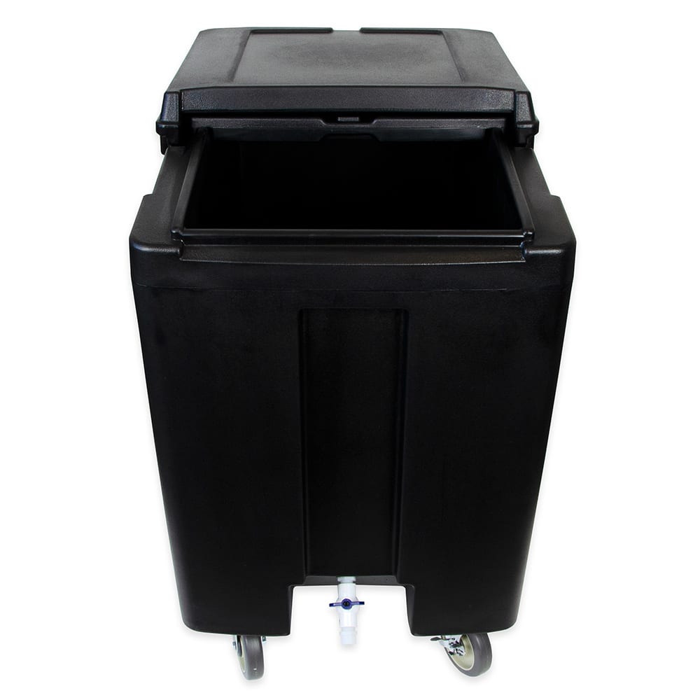 Cambro ICS175TB110 175 lb Insulated Mobile Ice Caddy - Plastic, Black