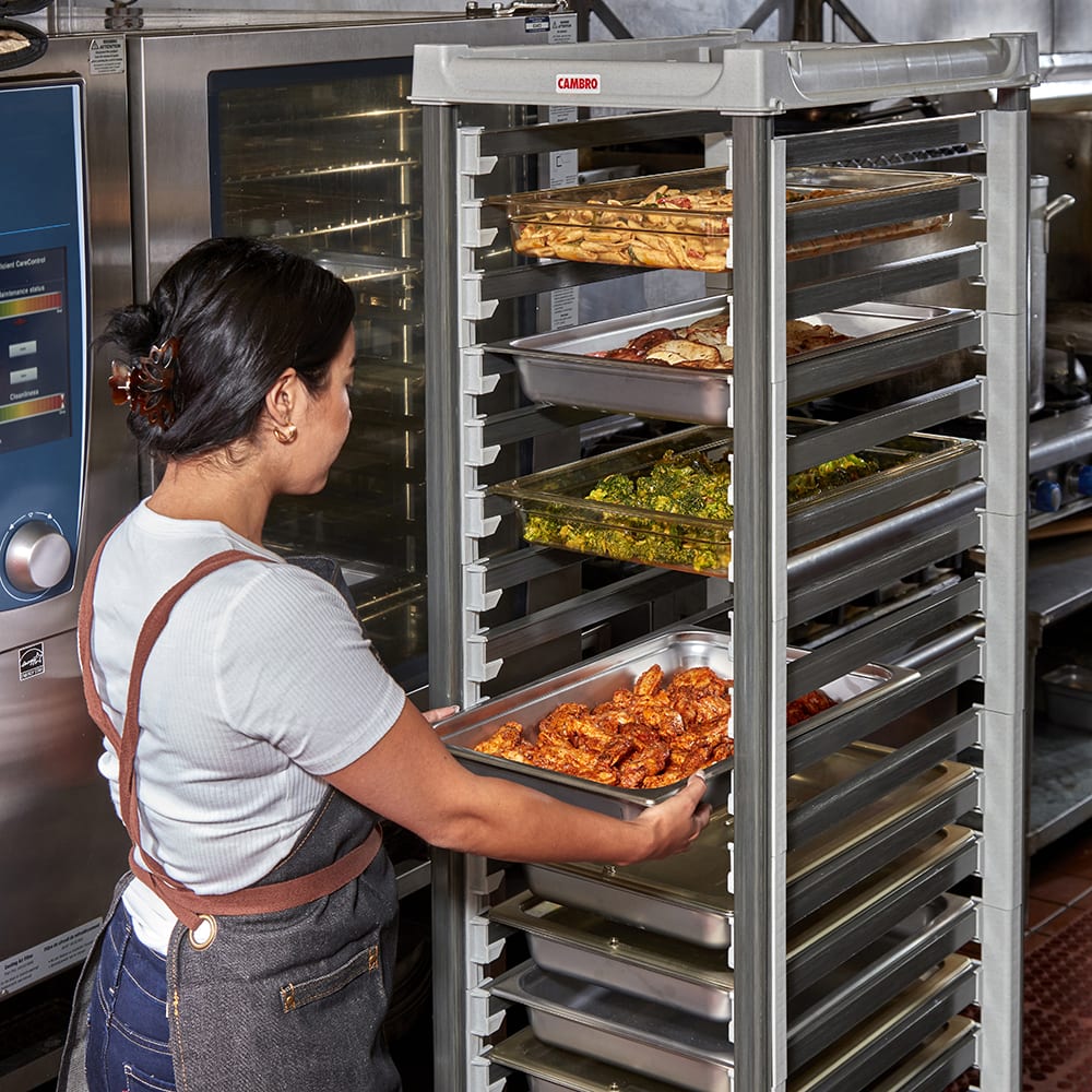 Cambro UGNPR11F18480 28 3/4"W (18) Pan Sheet Rack w/ 3" Bottom Load Slides