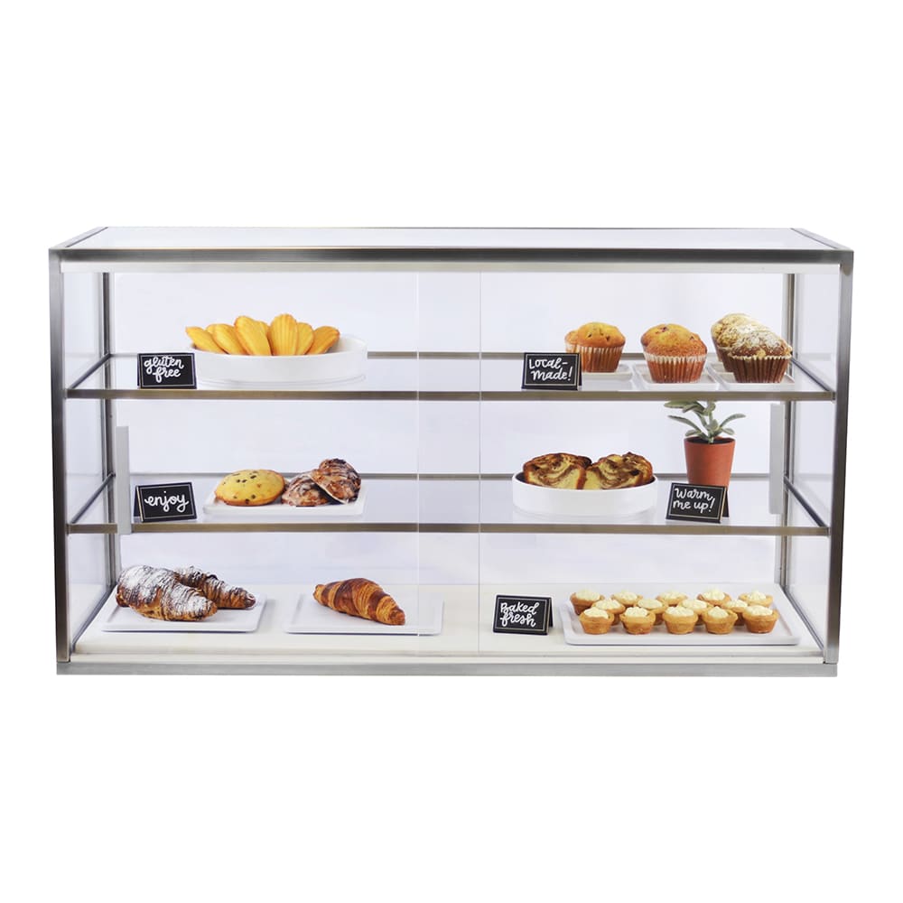 Cal-Mil 22323-55 3 Tier Pastry Display Case w/ Sliding Doors - Acrylic ...