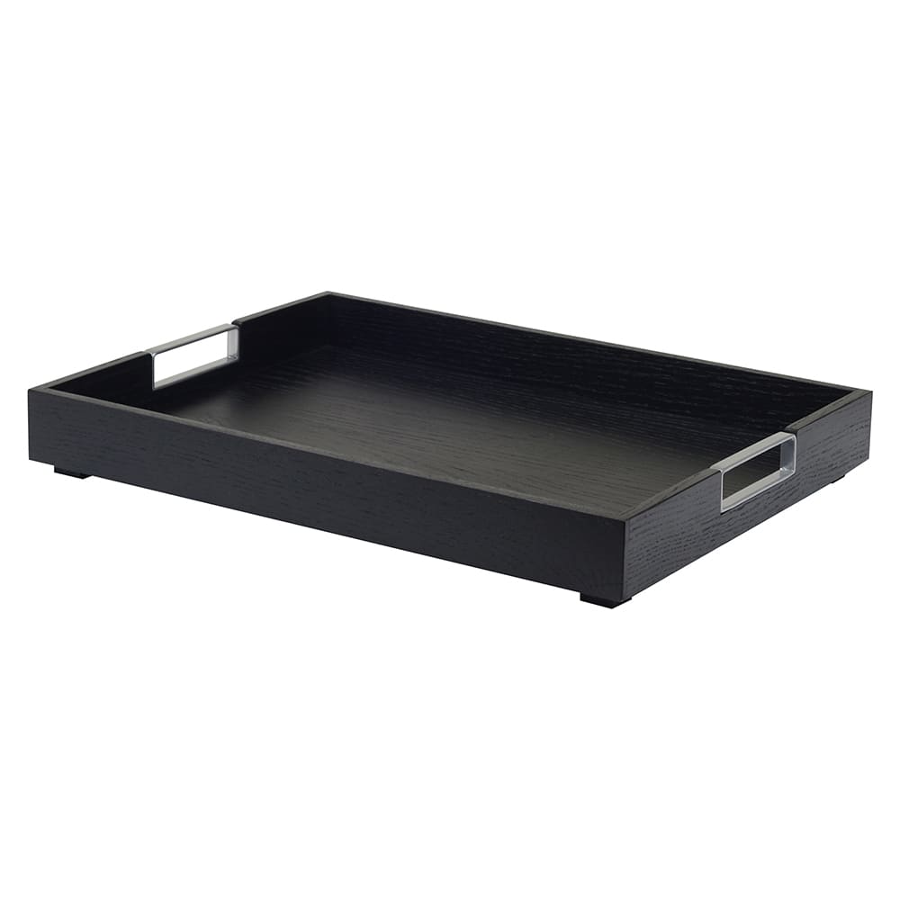 Cal-Mil 22347-87 Rectangular Room Service Tray w/ Metal Handles - 22" x ...