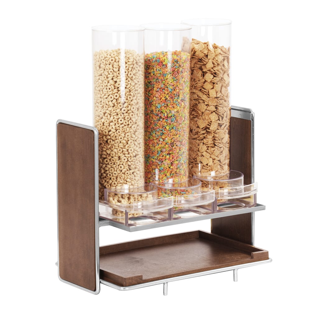 Cal-Mil 22635-49 Countertop Cereal Dispenser, (3) 6 3/20 Liter Hoppers