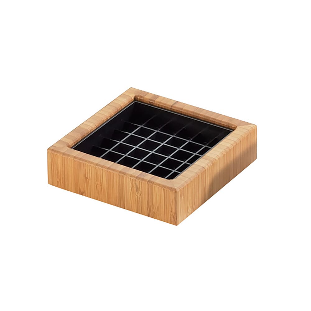 Cal-Mil 330-4-60 4" Square Drip Tray, Bamboo