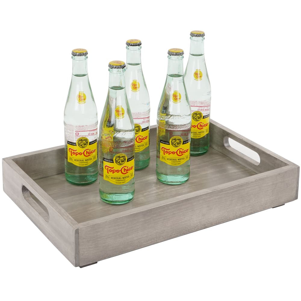 Cal-Mil 3475-1-110 Rectangular Room Service Tray w/ Handles - 16" x 13 ...