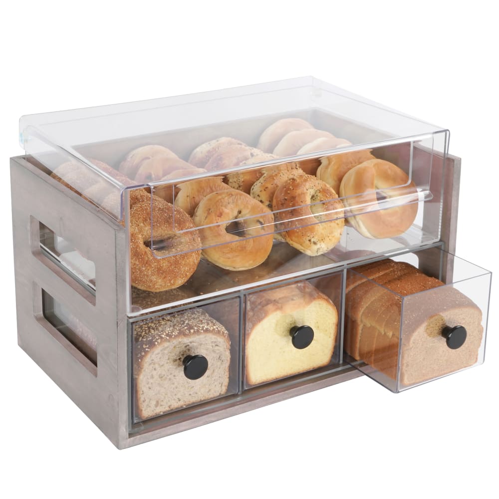 Cal-Mil 3624-110 Pastry Display Case w/ (3) Drawers & (1) Bagel Bin ...