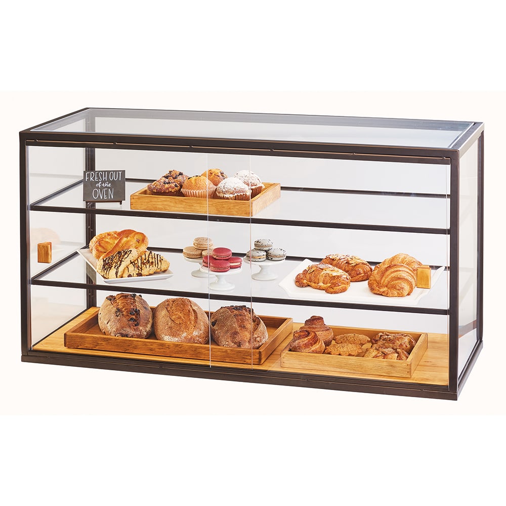Cal-Mil 3695-84 3 Tier Full-Service Pastry Display Case w/ Sliding ...